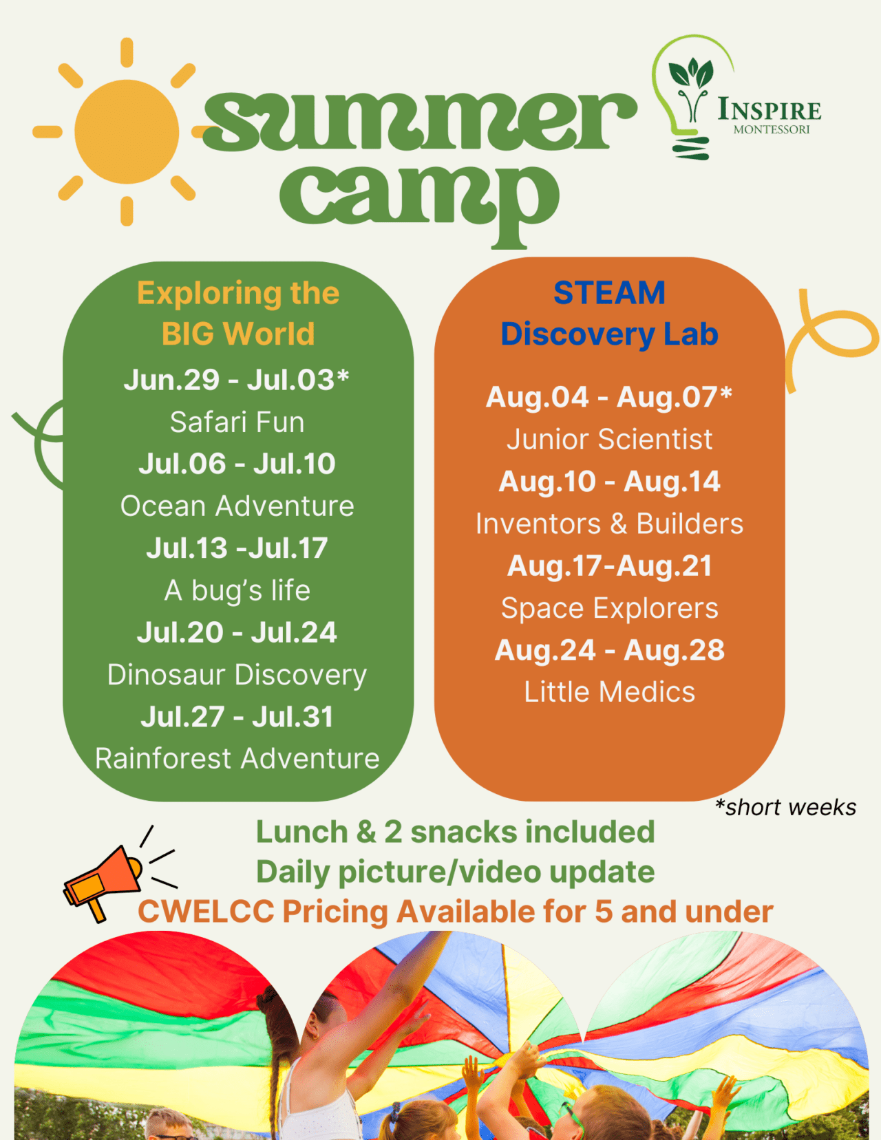 Summer Camp Markham, Montessori Summer Camp, Licensed Markham Daycare